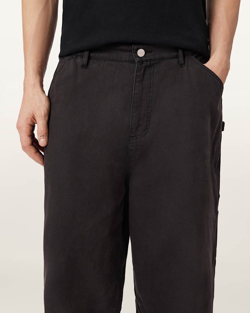 Jackson Wide Leg Trousers TANNER BLACK | ALLSAINTS FR